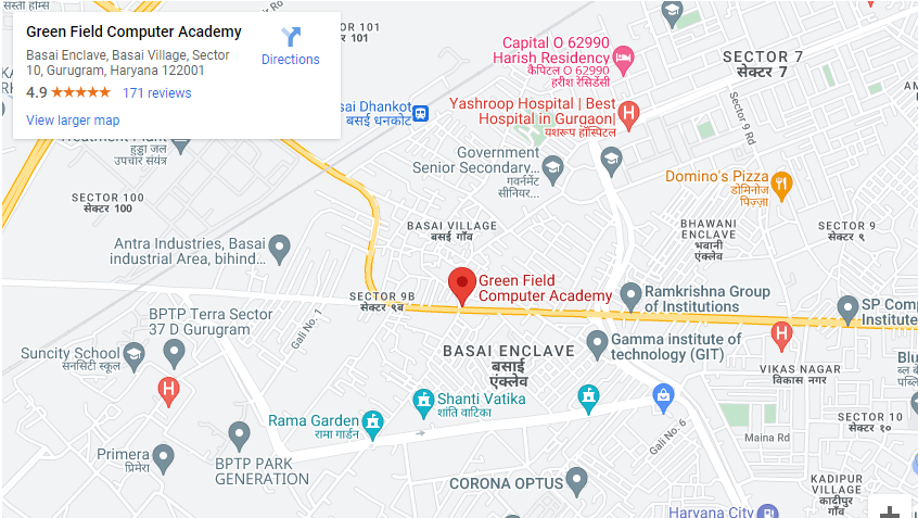 Exploring paths to Institute | Green Field Computer Academy